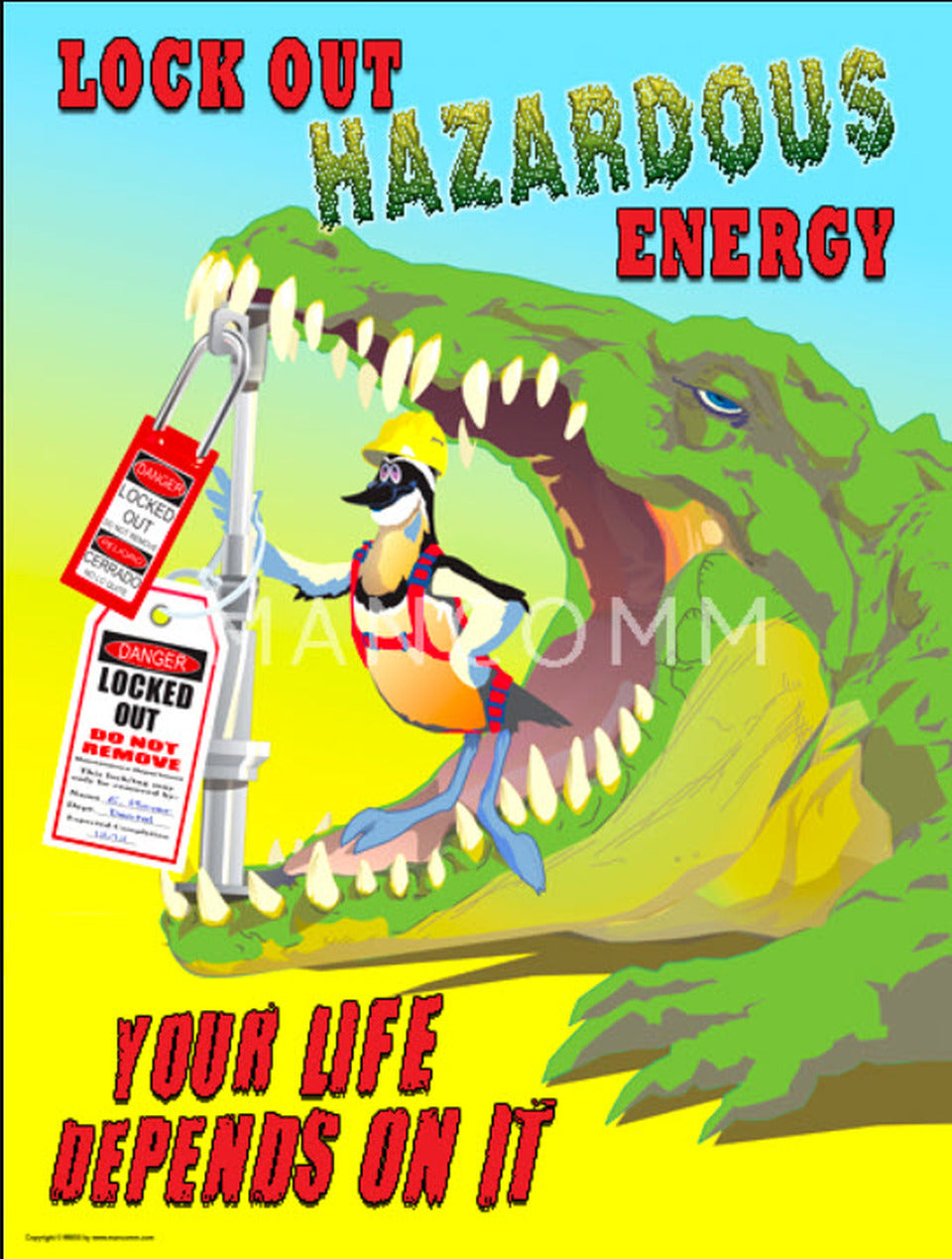 CLASSIC - Lockout Hazardous Energy Safety Poster – Mancomm