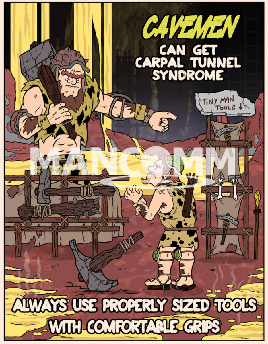 CAVEMEN - Tools Safety Poster — Mancomm