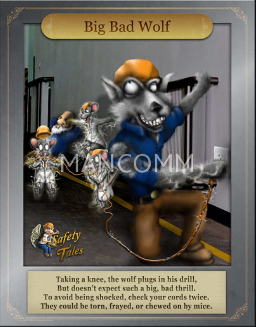 SAFETY TALES - Check Your Cords Safety Poster — Mancomm