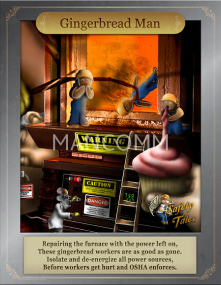 SAFETY TALES - Lock Out/Tag Out Safety Poster – Mancomm