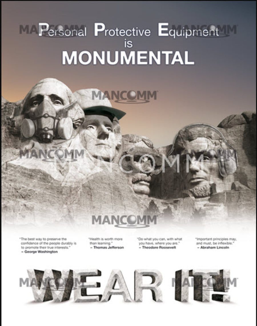 CLASSIC - PPE is Monumental Safety Poster – Mancomm