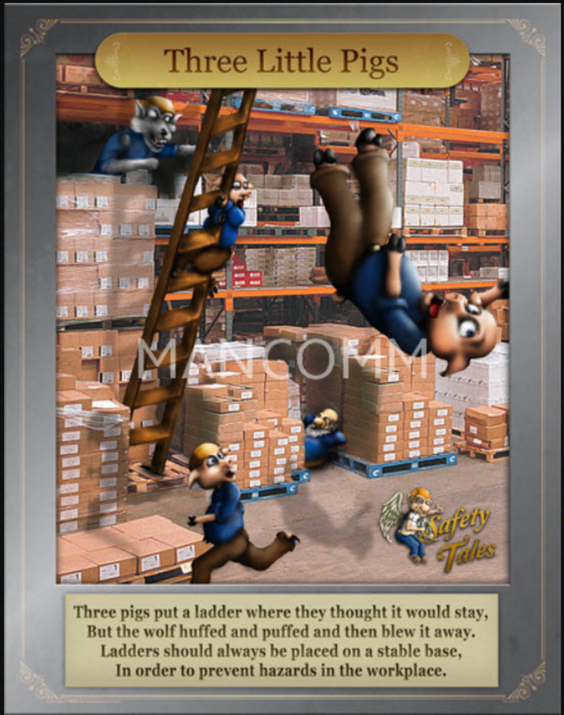 SAFETY TALES - Ladders Safety Poster – Mancomm