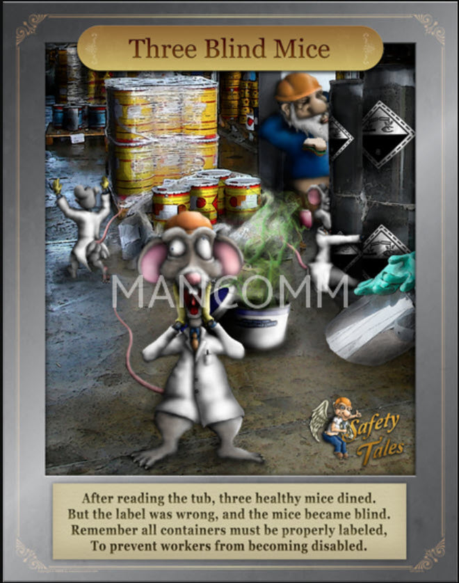 SAFETY TALES - Proper Labeling Safety Poster – Mancomm