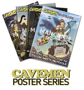 CAVEMEN Safety Poster Series - (Set of 12) — Mancomm